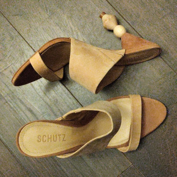 SCHUTZ | Shoes | Schutz Tosca Geometric Heels | Poshmark